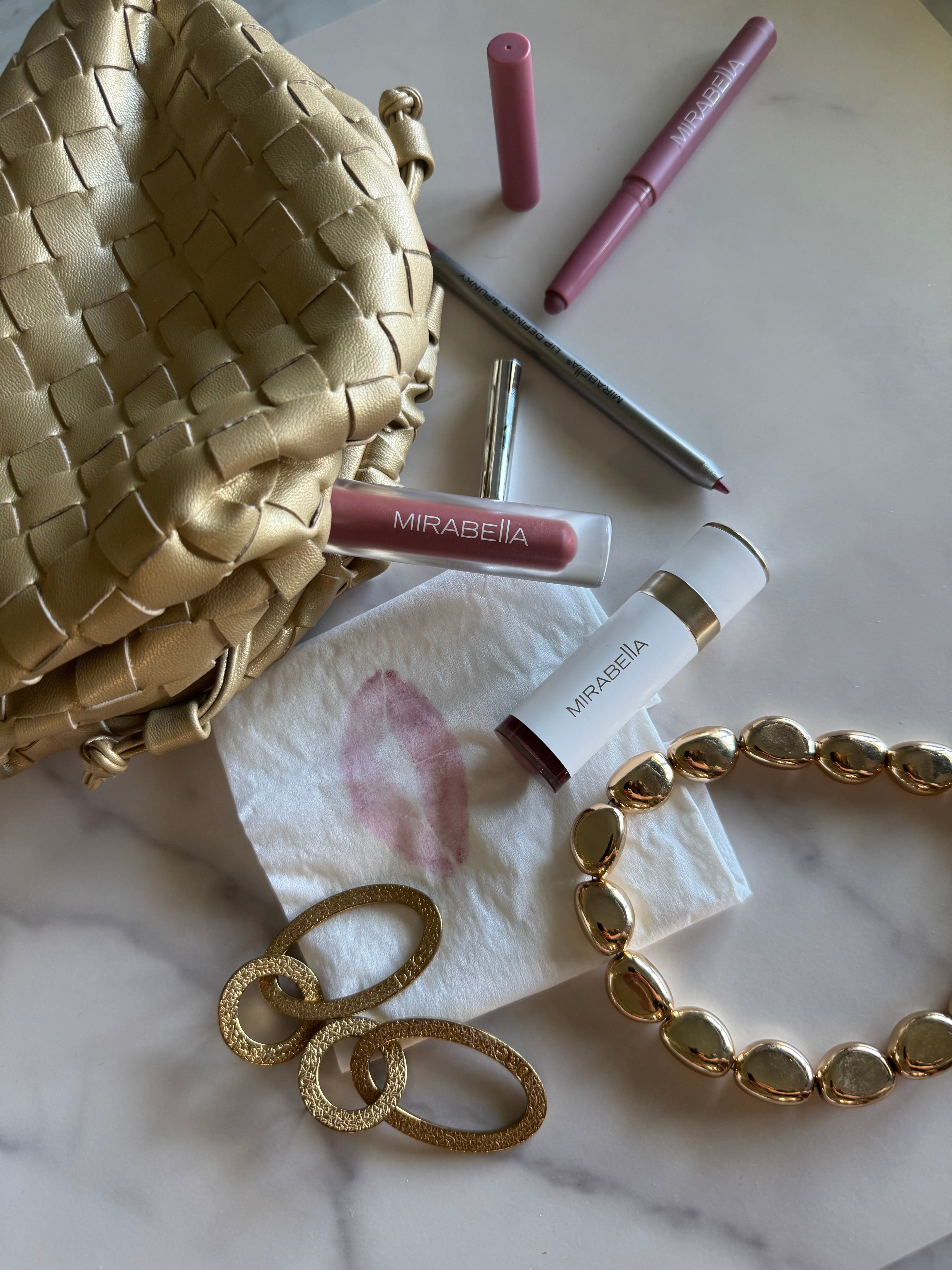 Mirabella Beauty Lip Collection – Pro Gloss, Lipstick & Liners