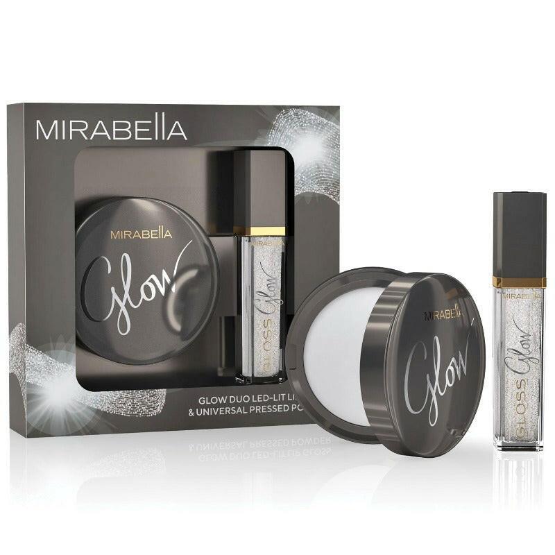 Glow Duo LED-Lit Lip Gloss & Hyaluronic Pressed Powder